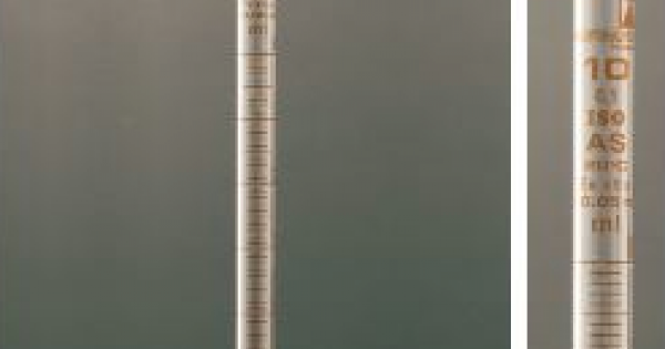 Graduated pipette. total delivery. amber print. class A Normax 0,02 2 ml